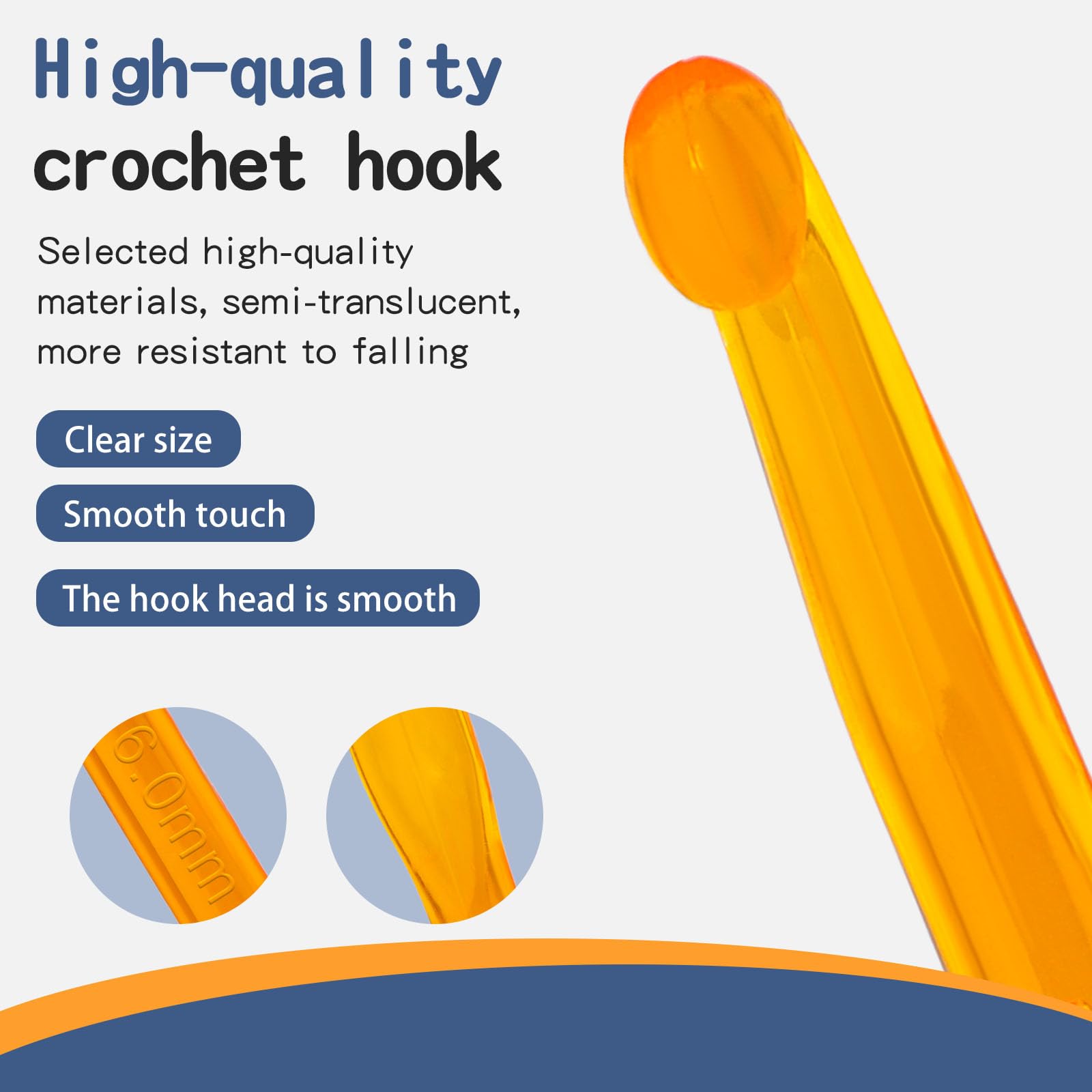 Snapklik.com : 6 Mm Crochet Hook, Ergonomic Handle For Arthritic Hands ...