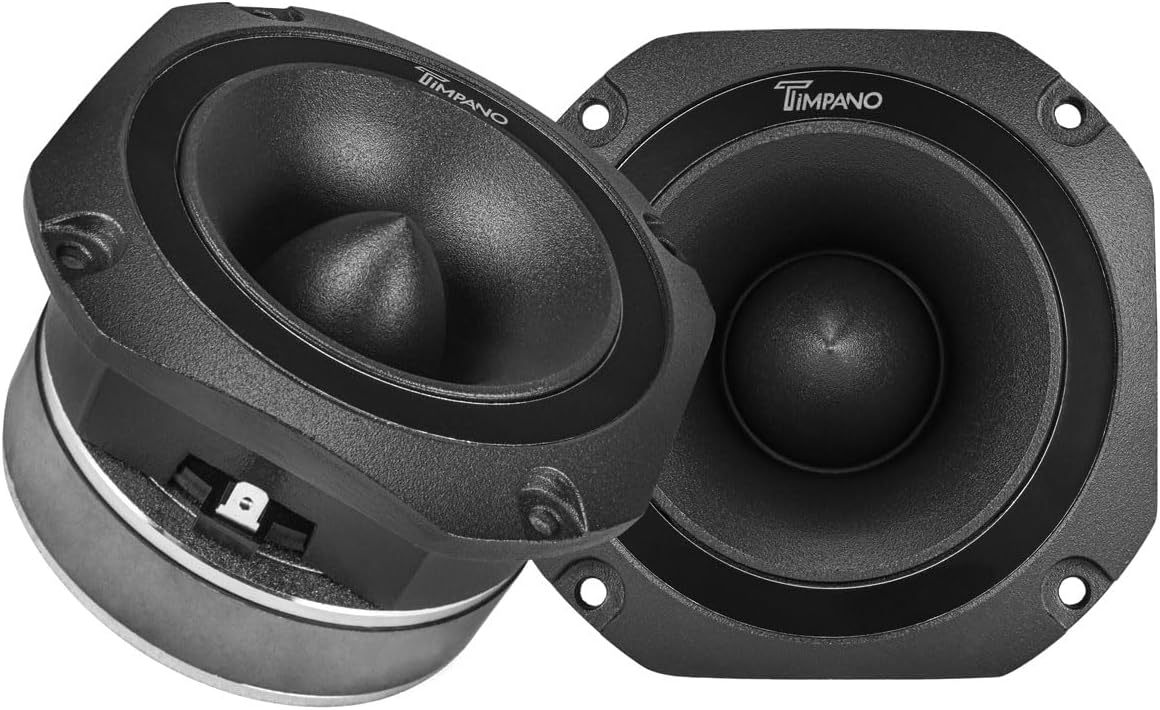 Amazon.com: Timpano Super Tweeter 4 Inch TPT-ST25 Black, 8 Ohm, 900 ...