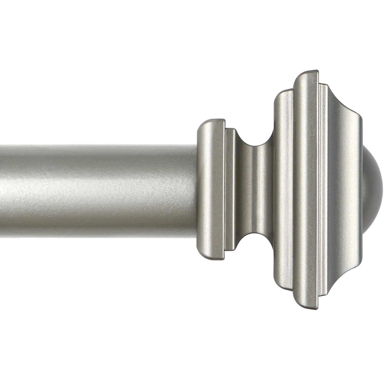 Amazon.com: KAMANINA Silver Curtain Rods for Windows 66 to 120 Inch, 1 ...