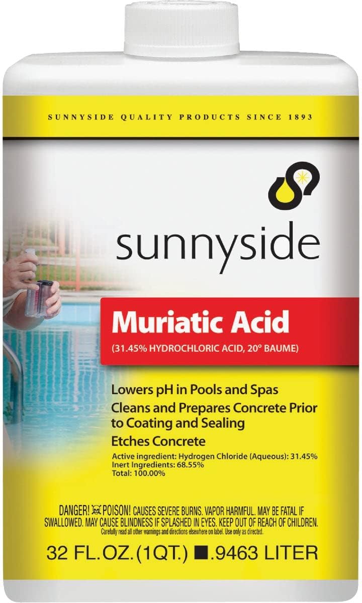 Amazon.com : Muriatic Acid - Swimming Pool pH Reducer Balancer - 1 ...
