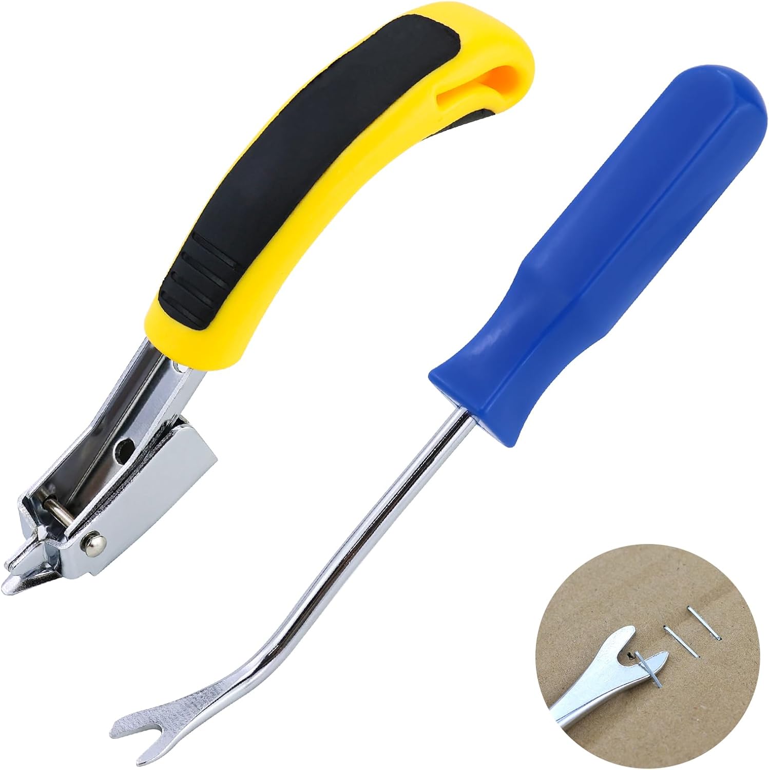 Staple Puller Tool with U tip Fastener Remover, Heavy Duty Staple ...