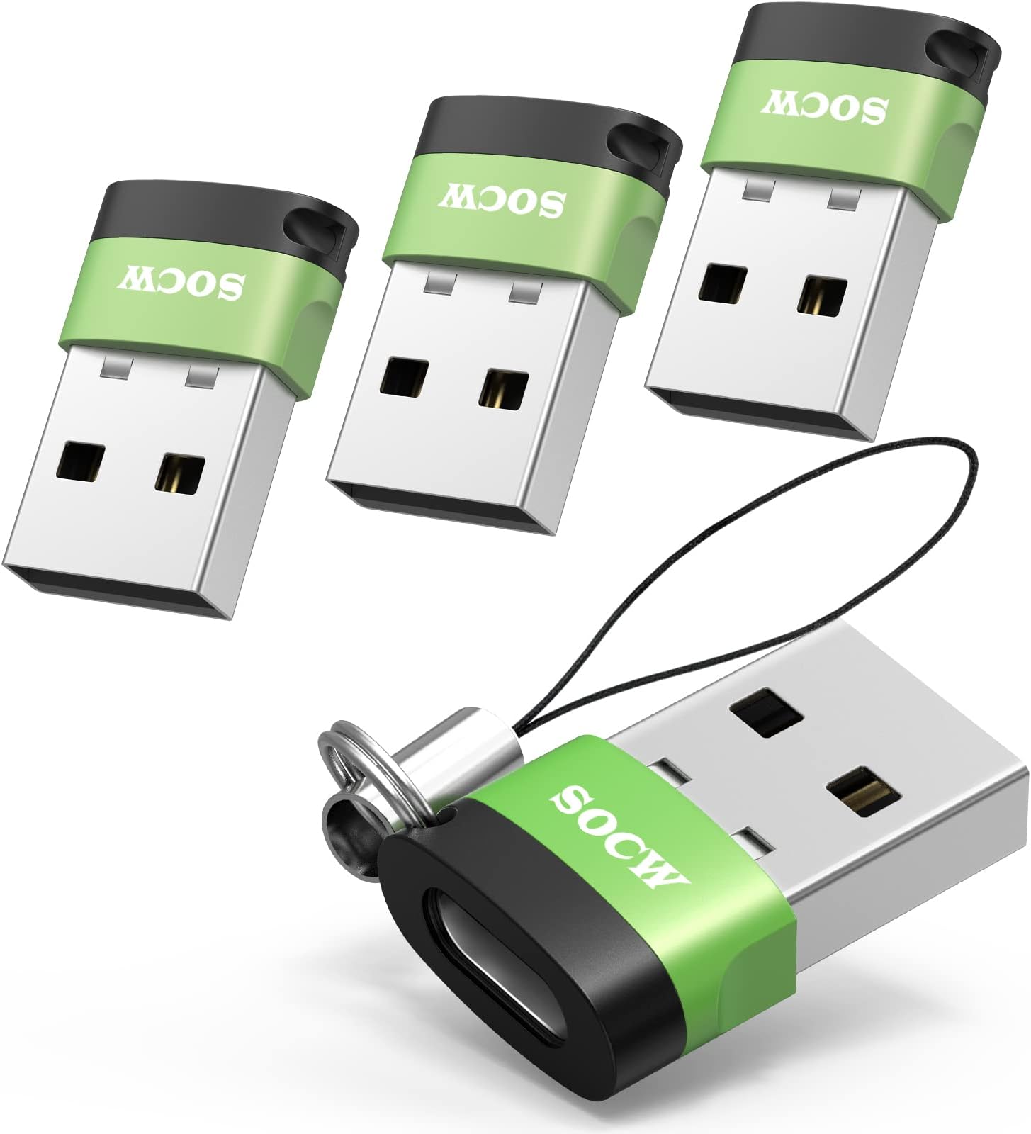 Amazon.com: BaseNew USB C to USB Adapter 6 Pack,USB to USB C Adapter ...