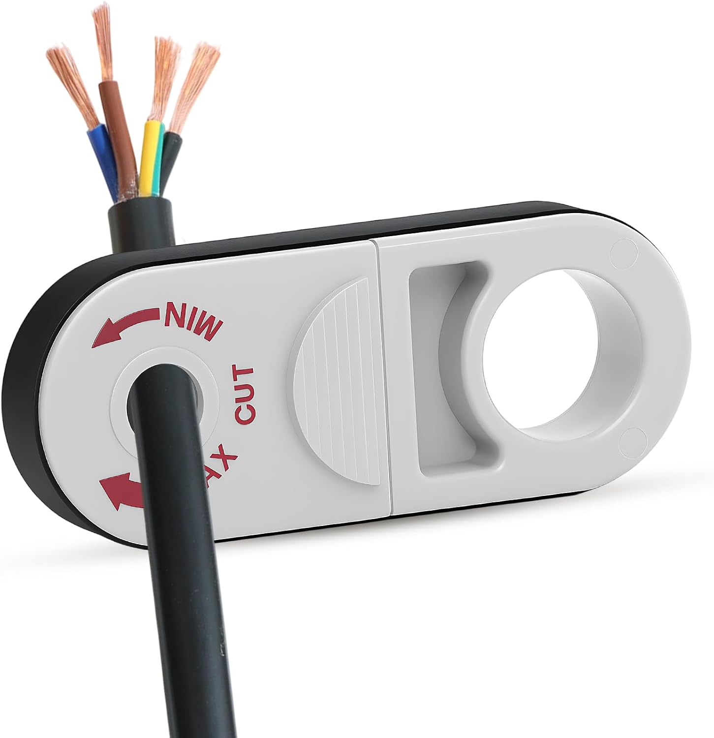 White Stripping Tool with Easy Grip, Cable Stripper, Wire Stripper Tool ...