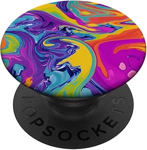 Colorful Abstract Pattern #209 PopSockets Swappable PopGrip : Amazon.co ...