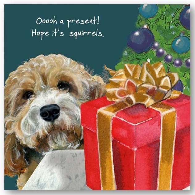 The Little Dog Laughed Artistic Christmas Greeting Card - 'Ziggy The ...