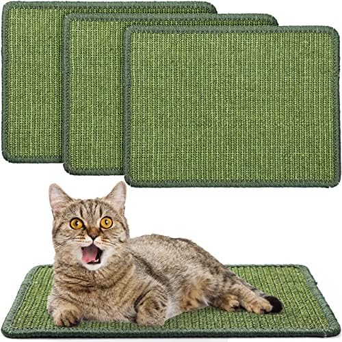 Amazon.com : M&MKPET Natural Sisal Cat Scratcher Mat Horizontal Cat ...