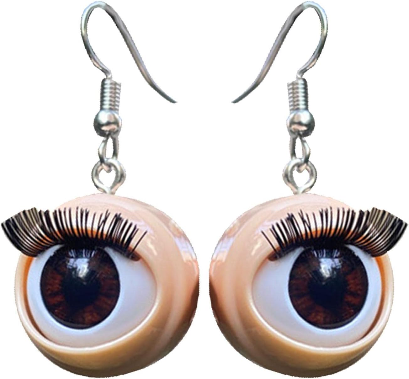 Dangling Eyeball Earrings, Scary Creative Blinking Big Eye Stylish ...