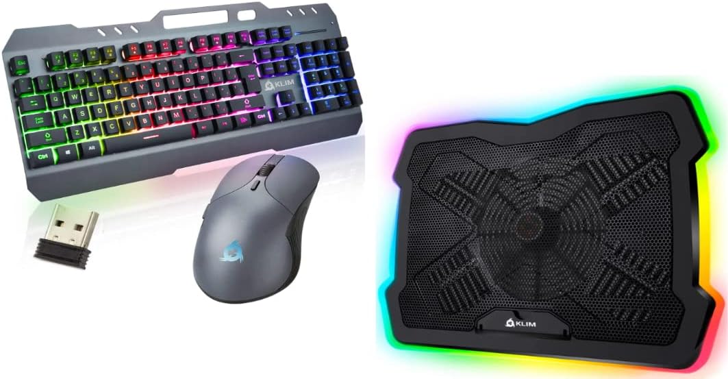 Amazon.com: KLIM Unity Wireless Keyboard and Mouse Set US Slim Durable ...