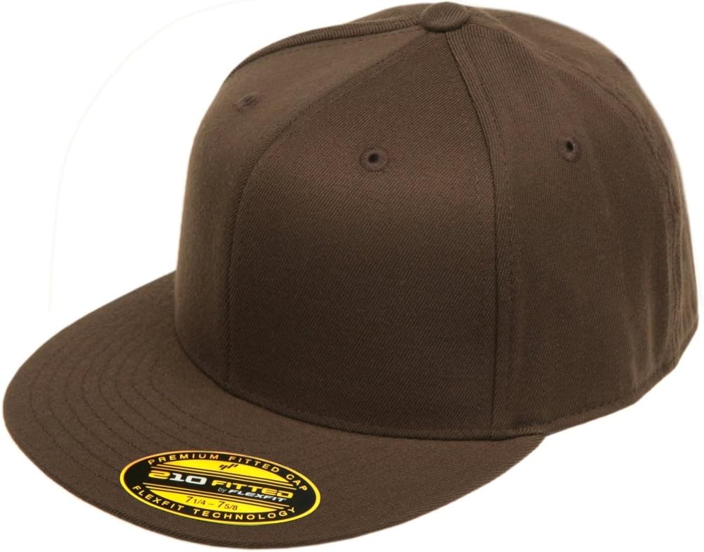 Original Blank Flexfit Flatbill Premium Fitted 210 Hat Cap Flex Fit ...