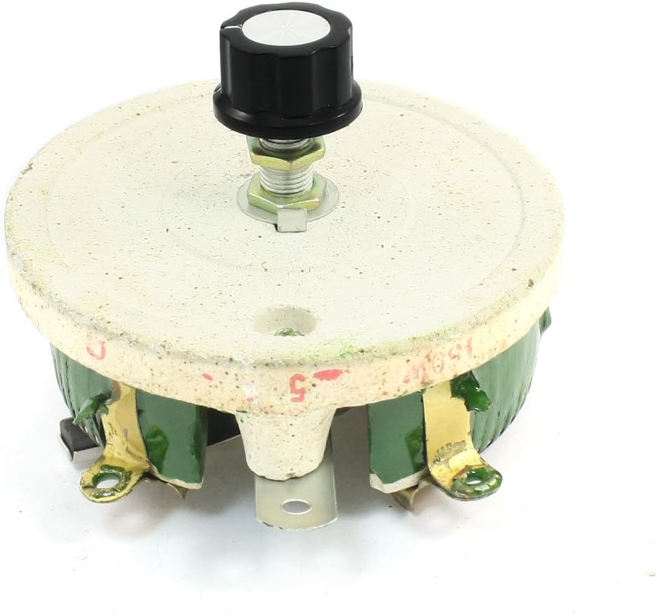 Amazon.com: Top Rotary Adjustable Resistor 150W 5 Ohm Ceramic Pot Disk ...