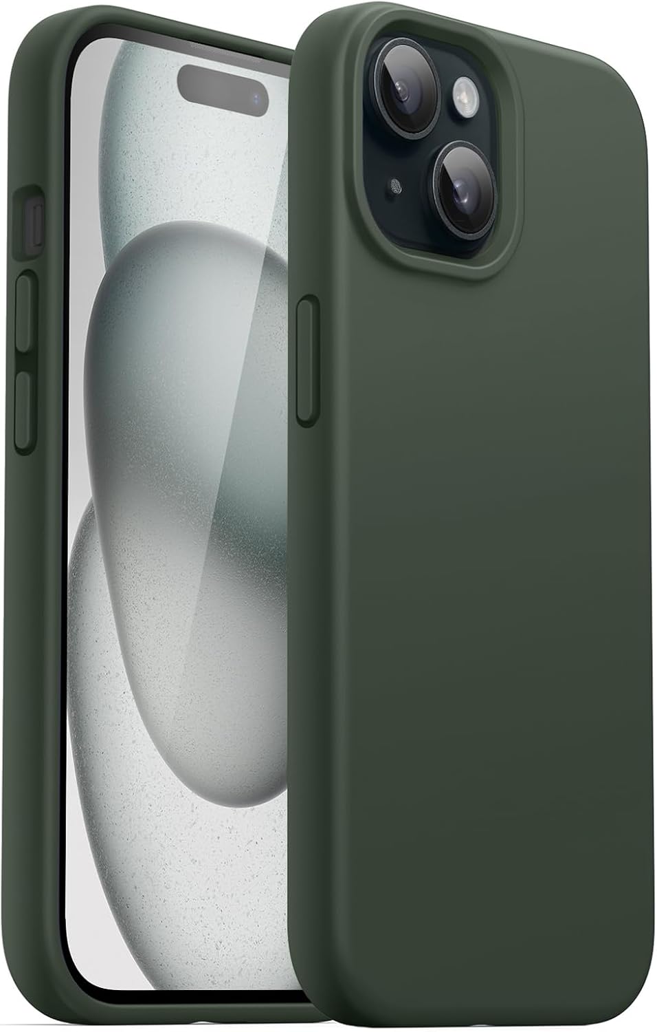 JETech Silicone Case for iPhone 15 6.1-Inch, Silky-Soft Touch Full-Body ...