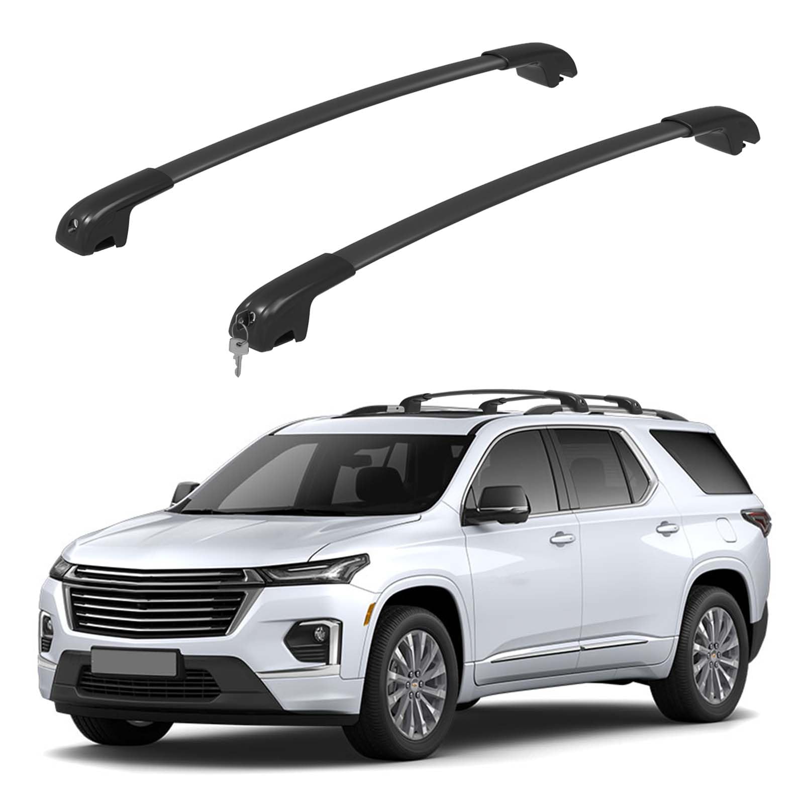 Amazon.com: HmmtyRack Car Roof Rack Cross Bars with Lock Compatible ...