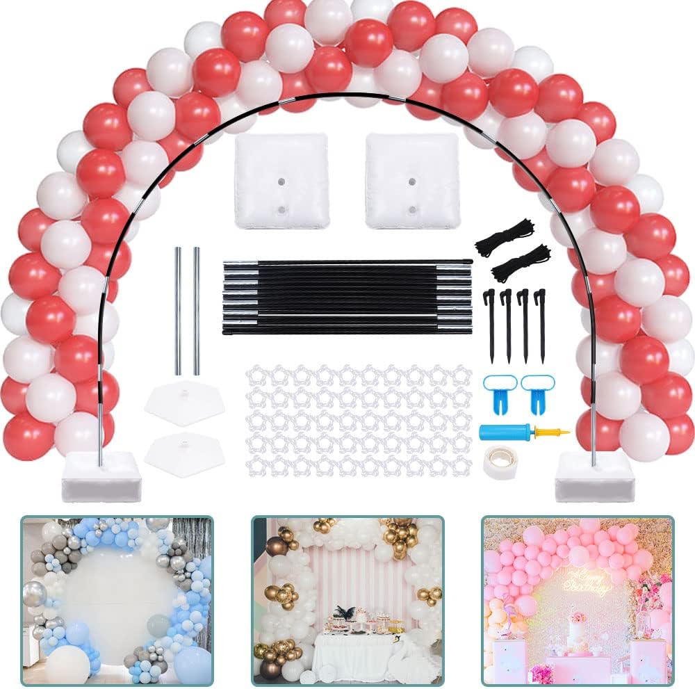 MSILVA Wedding Balloon Arch Bracket, Balloon Water Bag Arch Package ...