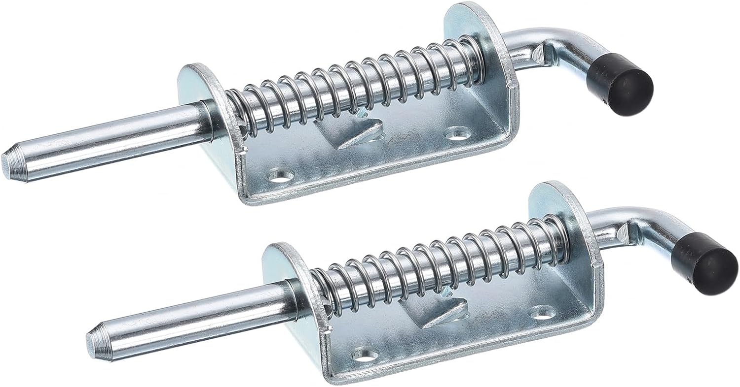 uxcell Barrel Bolt Latch, 2Pcs 10x145mm - Carbon Steel Galvanized ...