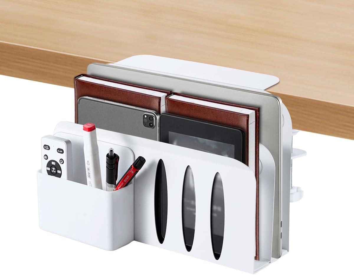 Amazon.com: Meekakee Side Desk Organizer for Laptop, Under Desk Laptop ...