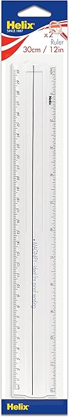 Amazon.com: Helix 2X Magnifier Ruler, 12 Inch / 30cm (61002) : Arts ...