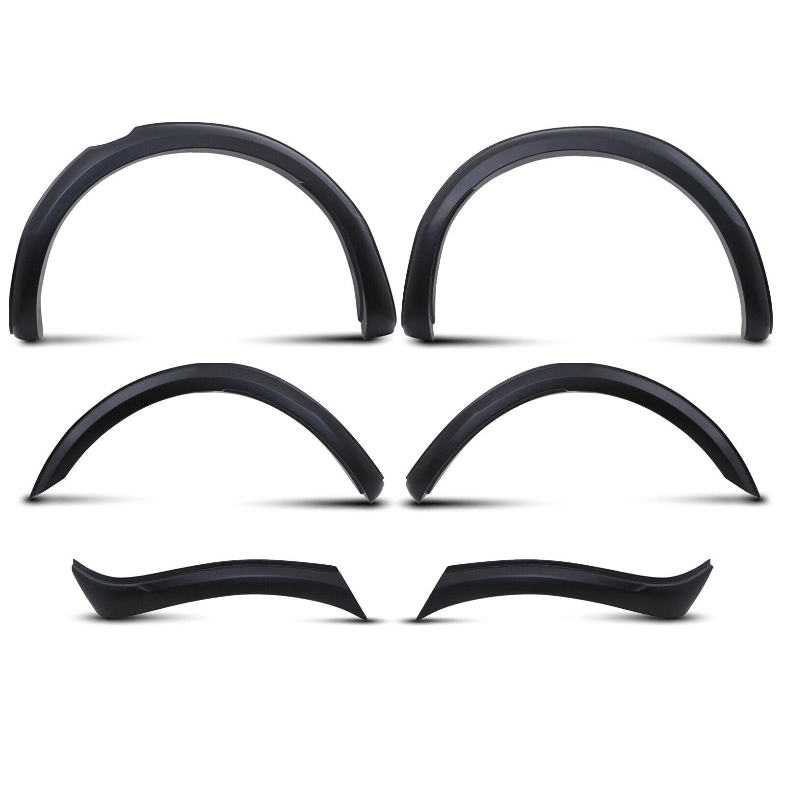 JHCHAN Body Wheel Arch Front Rear Fender Flares Kits for Ford Ranger T7 ...