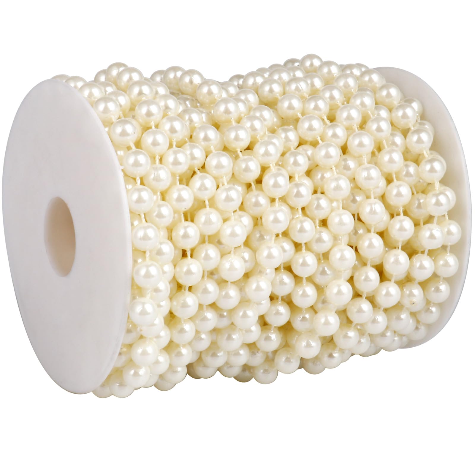 Amazon.com: 47 FT Pearl Beads Garland for Decoration, 8MM Craft Pearl ...