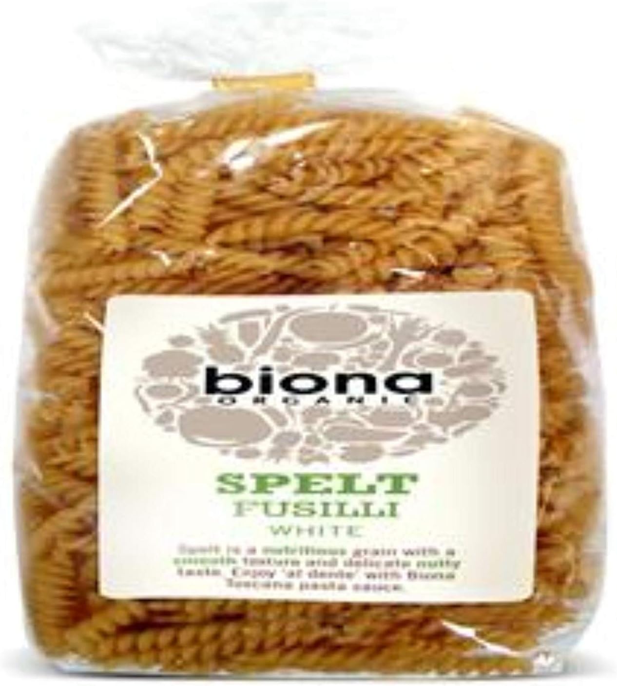 Amazon.com : Biona Organic - Spelt Pasta White - Fusilli - 500g ...