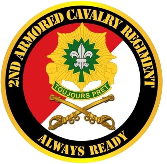 Amazon.com - USA Army 2D Armored Cavalry Regiment Self-Adhesive Vinyl Decal