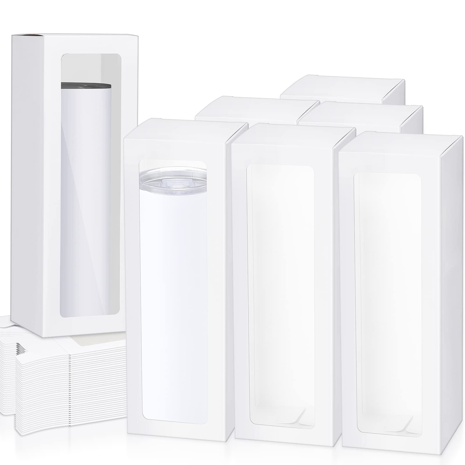 Amazon.com: Perkoop 60 Pcs Gift Boxes for Sublimation Tumbler ...