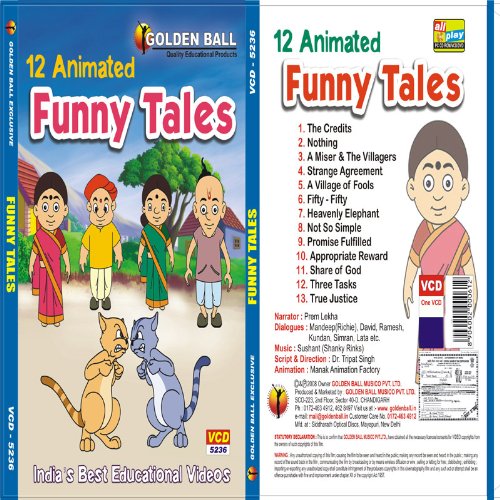 Golden Ball - 12 Animated Funny Tales English Vcd: Amazon.in: Movies ...