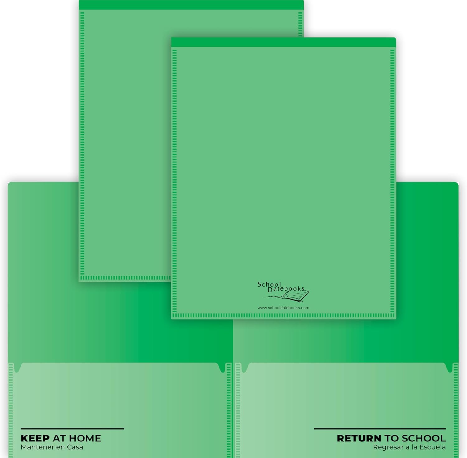 Amazon.com : Vinyl Take-Home Folder – Green (Pack of 24) : Office Products