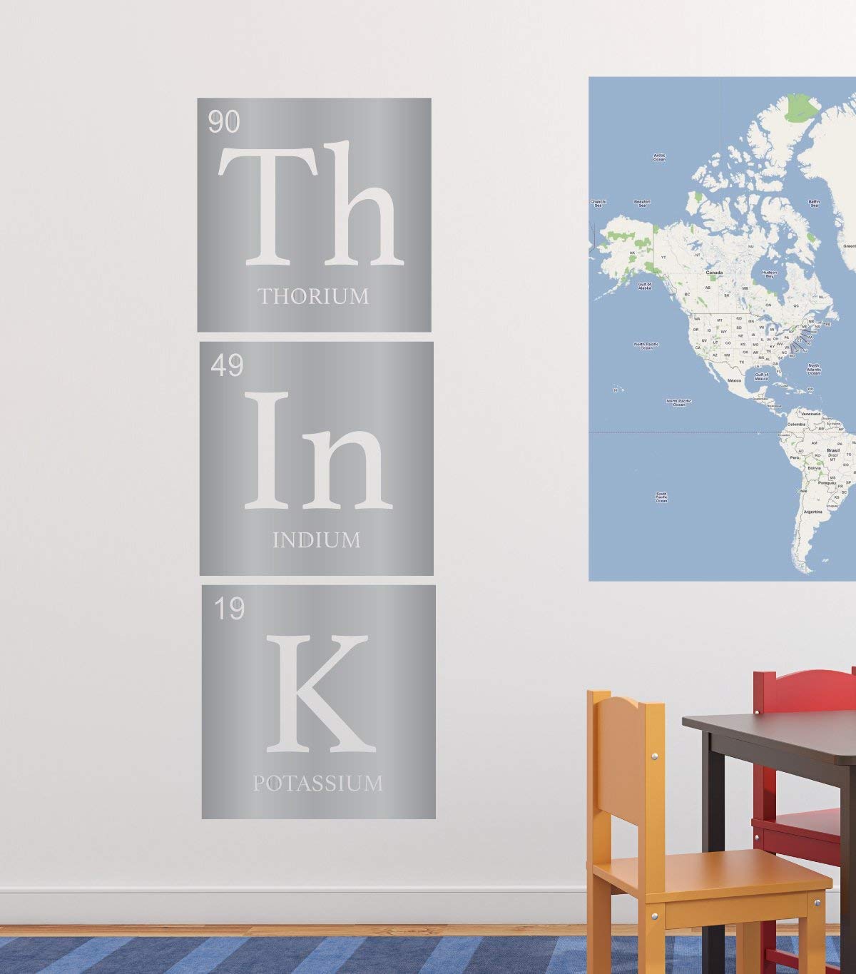 Amazon.com: Chemistry Wall Decal - Think - Vertical Periodic Table ...