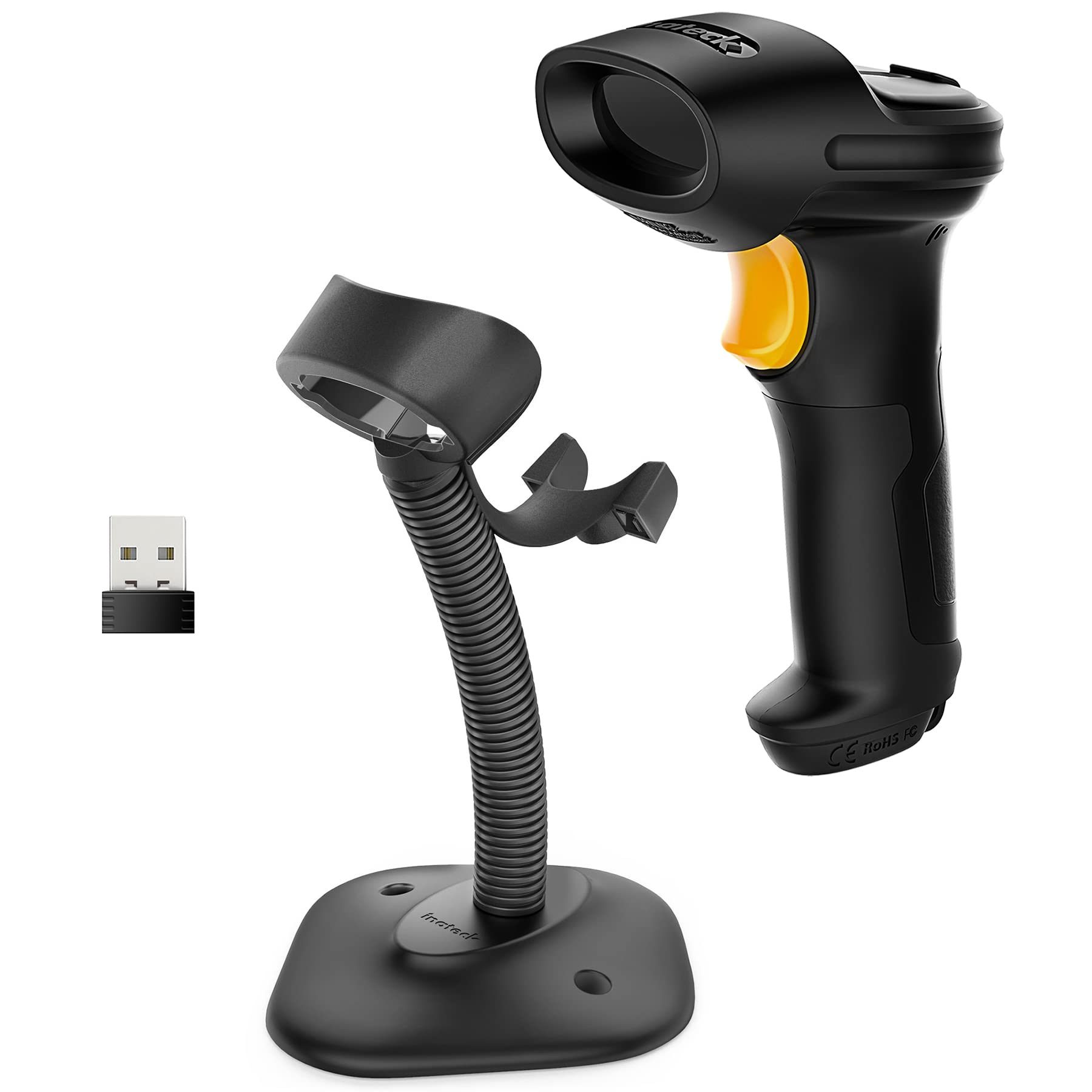 Amazon.com: Inateck Barcode Scanner with Adjustable Stand, Bundle ...