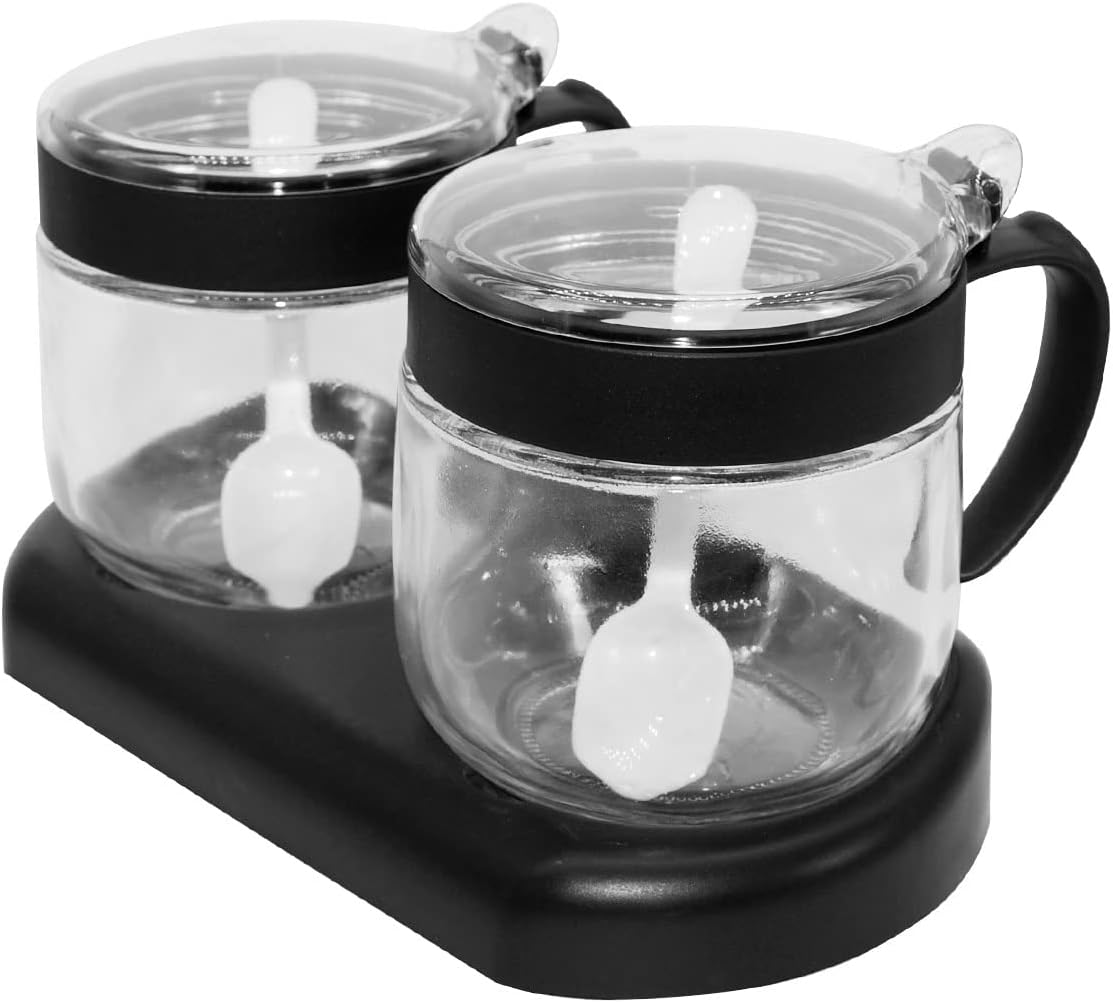 Amazon.com | NAN Wind Glass Seasoning Box Set,12oz/350 ml Condiment Set ...