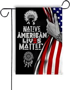 Amazon.com : Native American Lives Matter Garden Flag Native Pride Gift ...