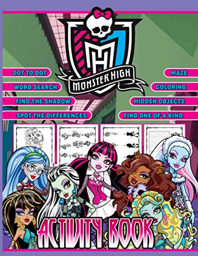 Monster High Activity Book Dot To Dot Find Shadow Hidden | Desertcart ...