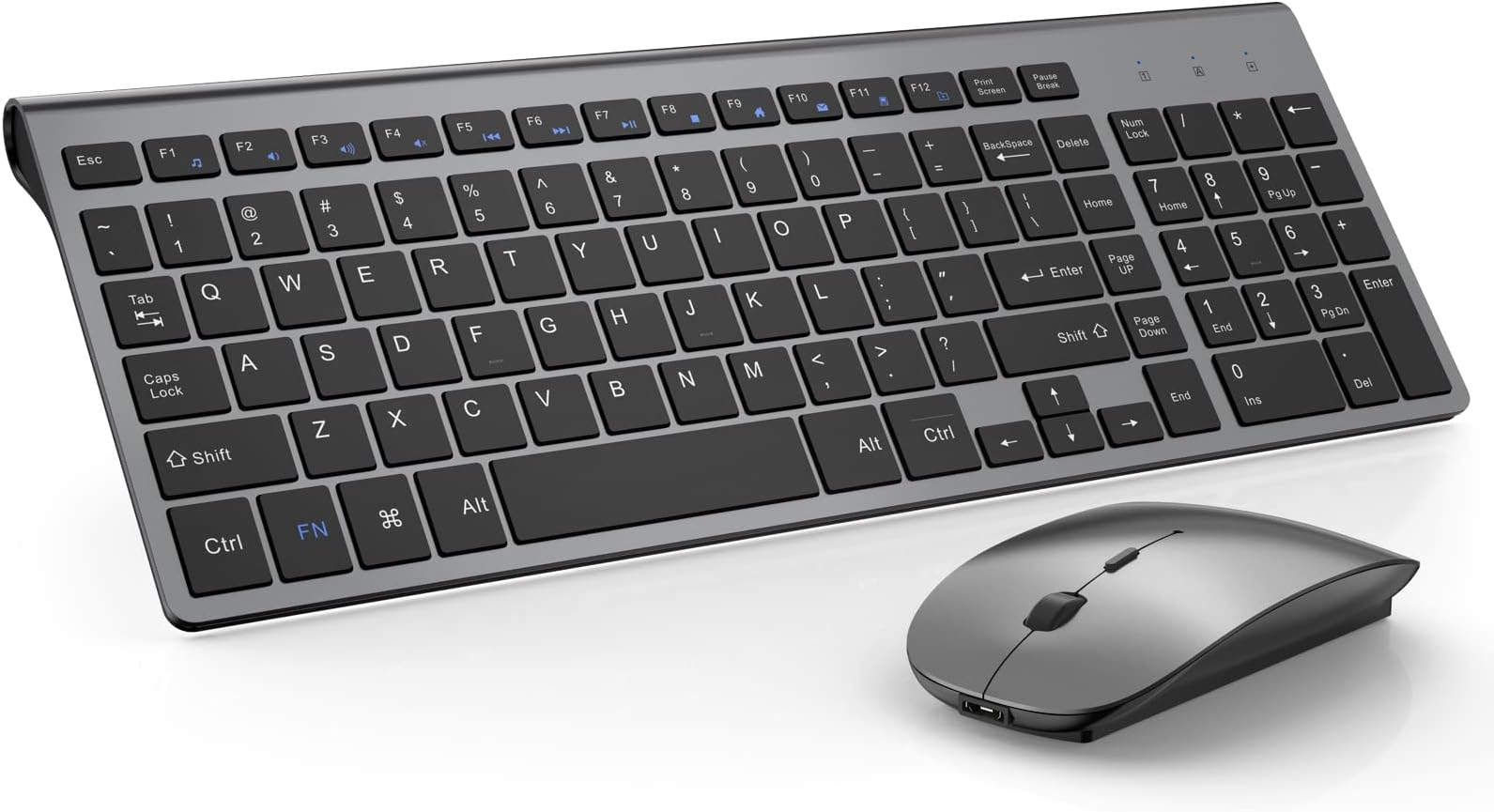 Amazon.com: UGREEN Wireless Keyboard and Mouse Combo, 2.4GHz Ergonomic Keyboard Mouse, Compact ...