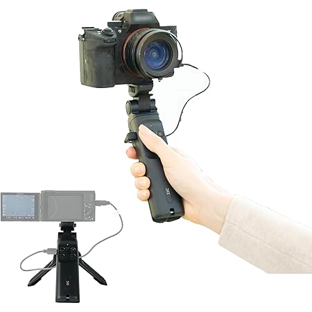 Amazon.com : JJC Wired Remote Shooting Grip Mini Tripod for Sony ZV-1 RX100 III IV V VA VI VII ...