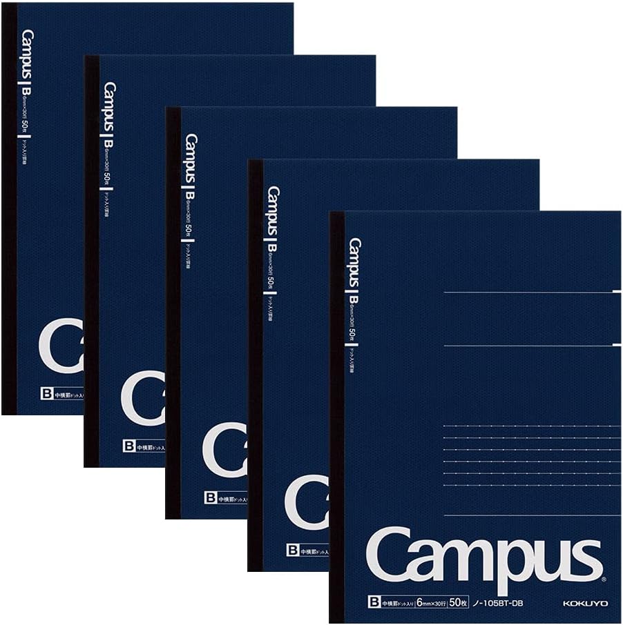 Amazon.com : KOKUYO Campus Notebook, Business Type, Dot B 6mm Ruled, A5 ...