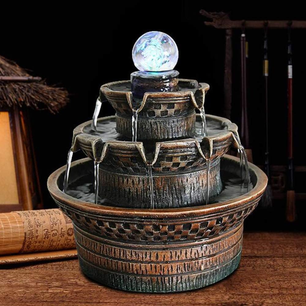 Amazon.com: ZAPION Fountain Water Feature Indoor Outdoor Statues Garden ...
