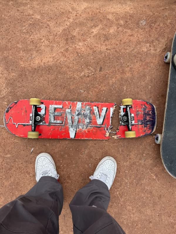 $10/mo - Finance Red Lifeline Skateboard Deck | Buy Now, Pay Later