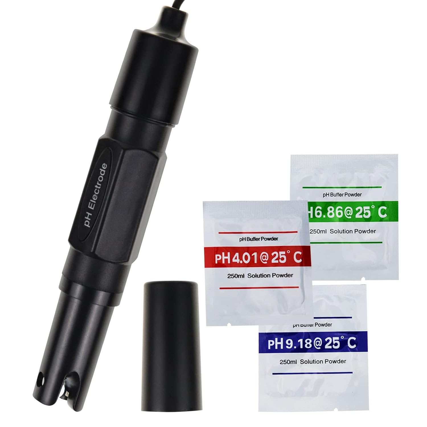 High-Accuracy pH Electrode Probe with BNC Connector 200cm for PH Meter ...