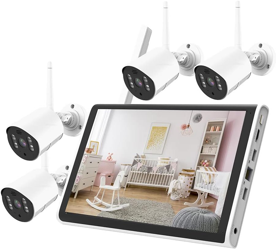 Amazon.com : LOYALTY-SECU 4CH WiFi NVR Kits Wireless Security Camera ...