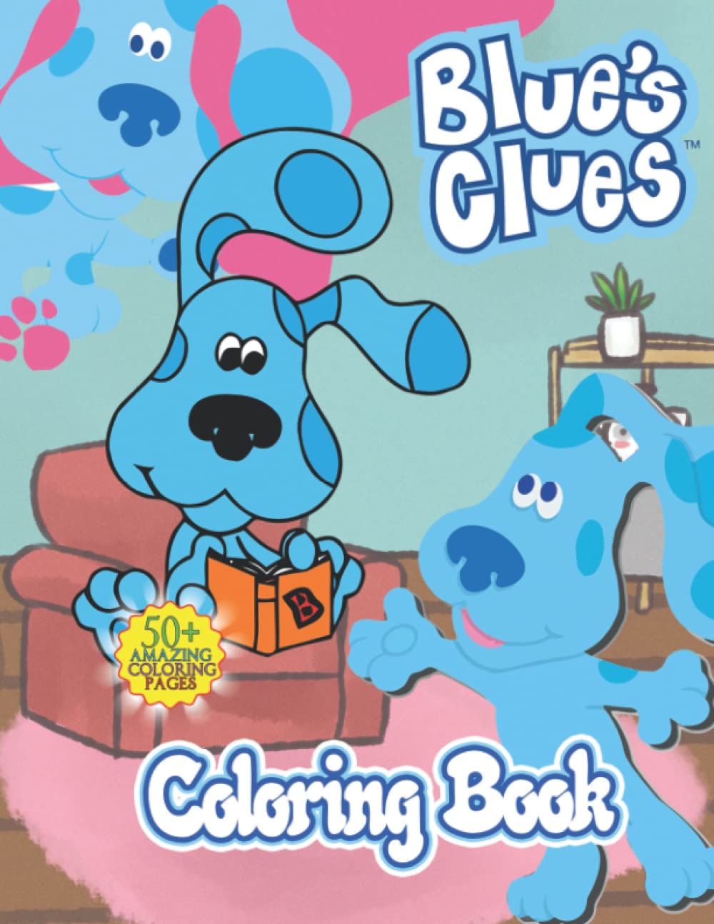 Buy Ƀlueš Clȕeš Coloring Book: Ƀlȕe Clȕeš Coloring Books For Kids Ages ...