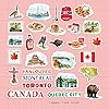 Amazon.com: Navy Peony Breathtaking Canada Travel Stickers (29pcs ...