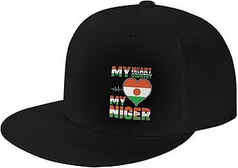 ZKLCRYTR My Heart My Country My Niger Snapback Hat for Men Baseball Cap ...