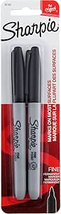 Sharpie 30162PP Fine Point Permanent Markers, Black, Permanent Ink ...