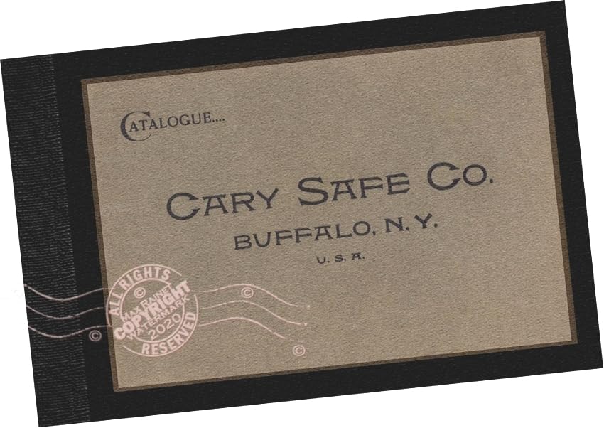 Amazon.com: Book: Catalogue (c1898) Cary Safe Co., Buffalo N.Y ...