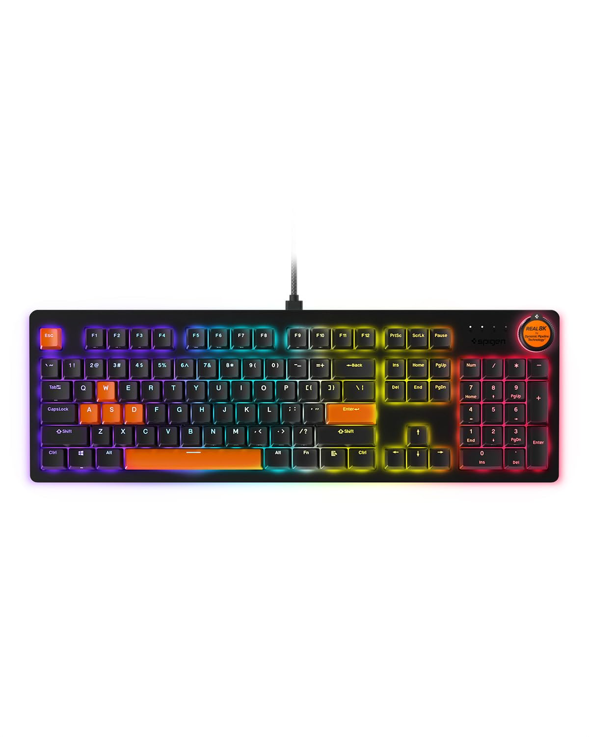 Amazon.com: Spigen ArcPlay Real Dual 8K Mechanical Gaming Keyboard 8 ...