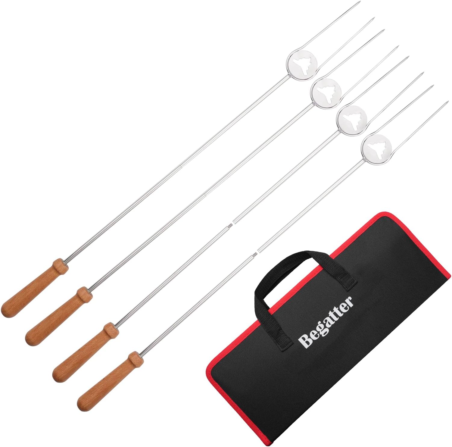 Amazon.com : Marshmallow Sticks for Fire Pit - 34" Extra Long Roasting ...