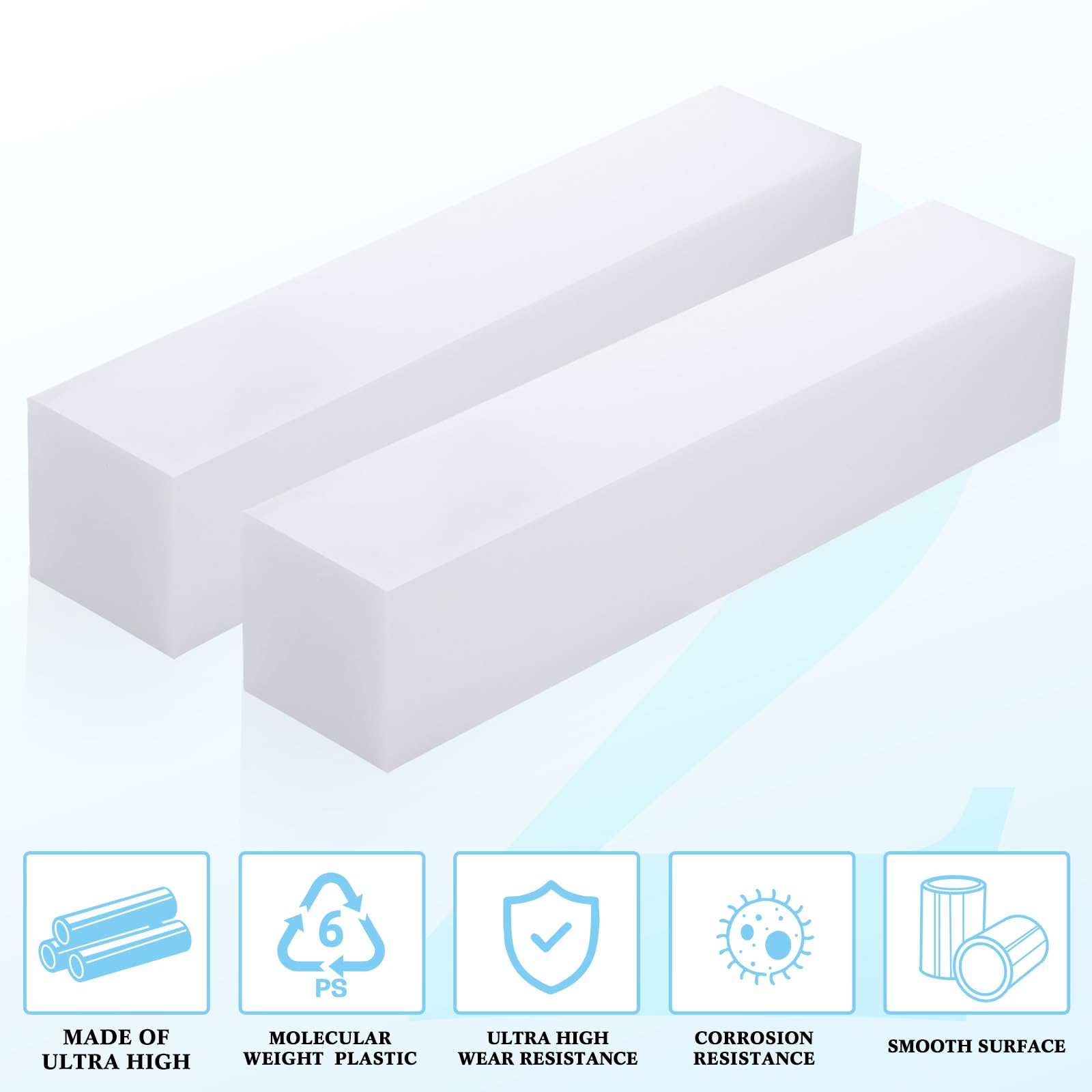 Snapklik.com : Landical UHMW Tapping Block Rectangular Ultra High ...