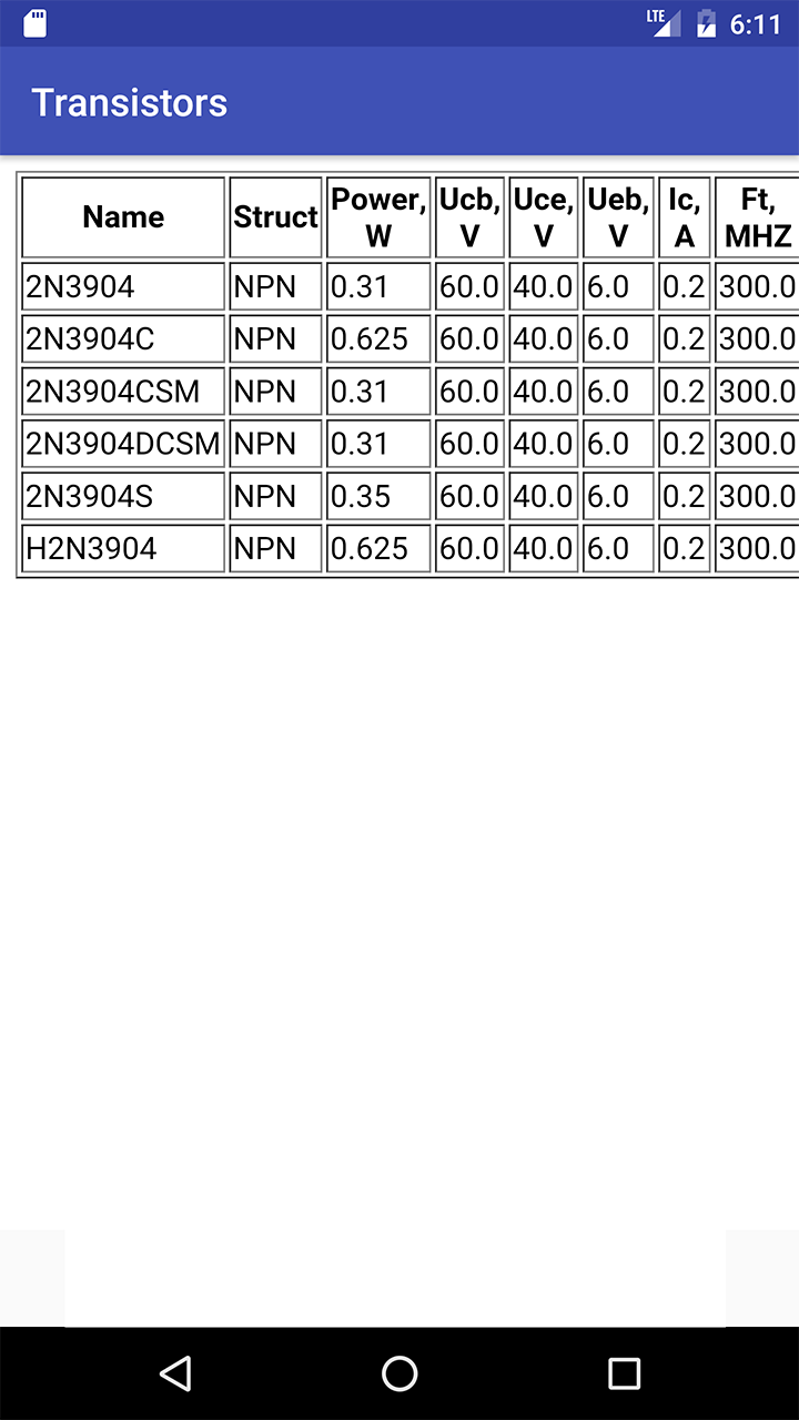 Bipolar Transistors Database:Amazon.de:Appstore for Android