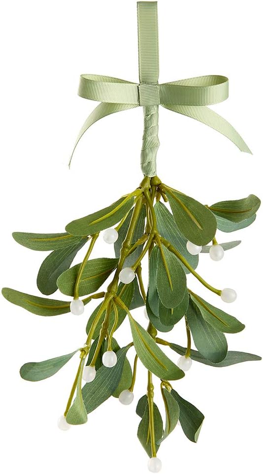 Amazon.com: TenWaterloo Christmas Artificial Mistletoe Plant Decoration ...