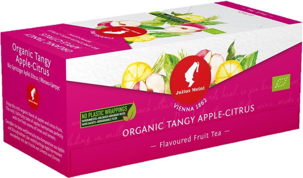 Amazon.com: Julius Meinl Organic Tangy Apple Citrus Fruit Tea 25 tea ...